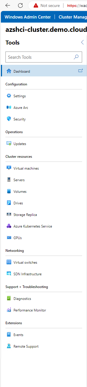 Azure Stack HCI - Part VIII - Manage AzSHCI Using Windows Admin Center for Azure - This Is My Demo